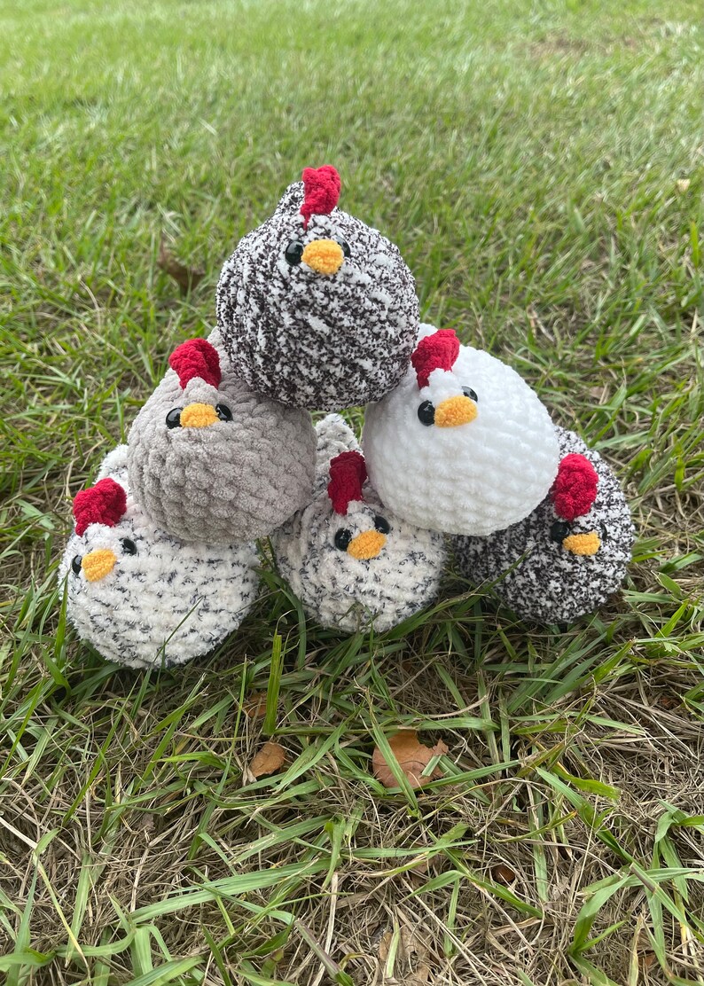 Crochet Chicken Plush Handmade Chicken Plushie Chicken Gift - Etsy