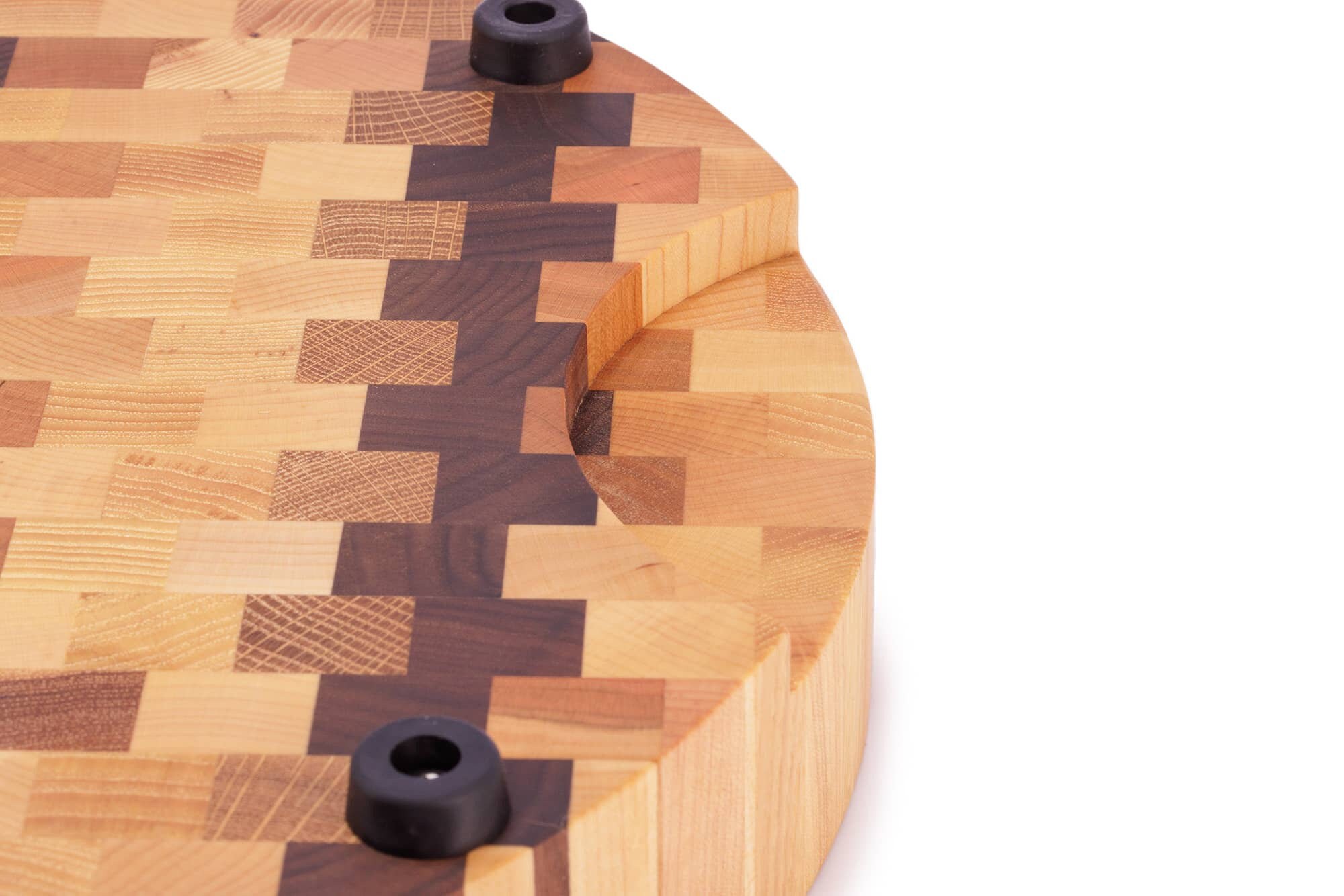 Butchers Block amish Handcrafted Round Cherry, Maple, Wood Chopping ...