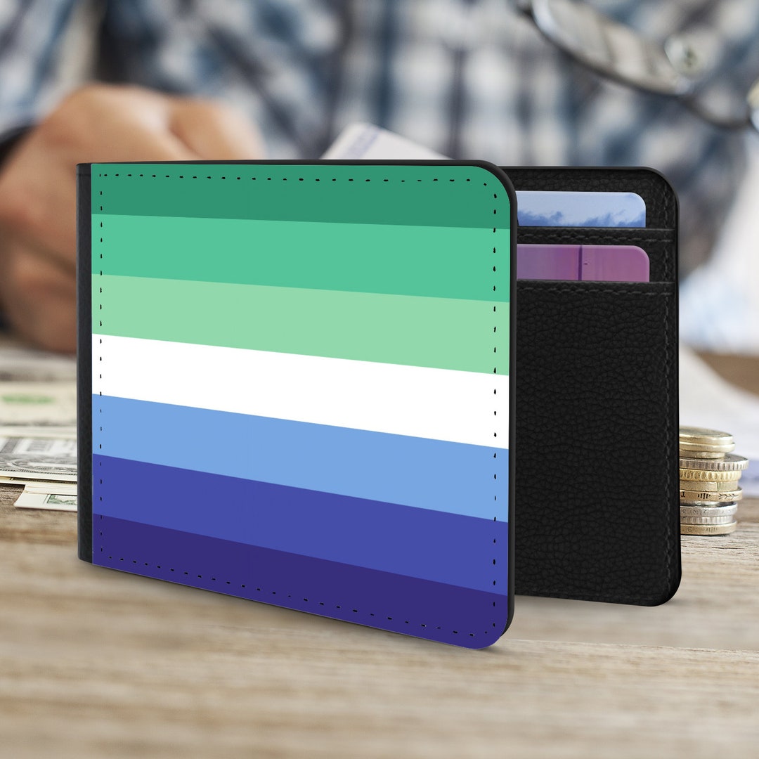 MLM Pride Mens Wallet; Vincian Flag Bifold Wallet; Gay Male Money ...