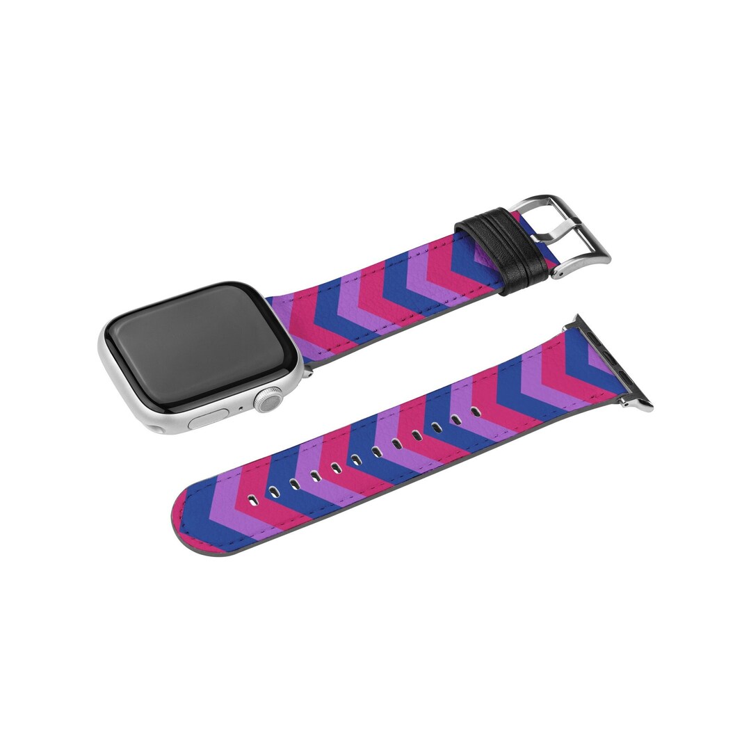 Subtle Bi Pride Watch Band for Apple Iwatch, Bisexual Strap, Discreet ...