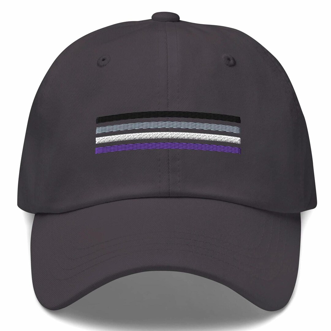 Embroidered Asexual Flag Hat, Subtle Ace Pride Embroidery Baseball Cap ...