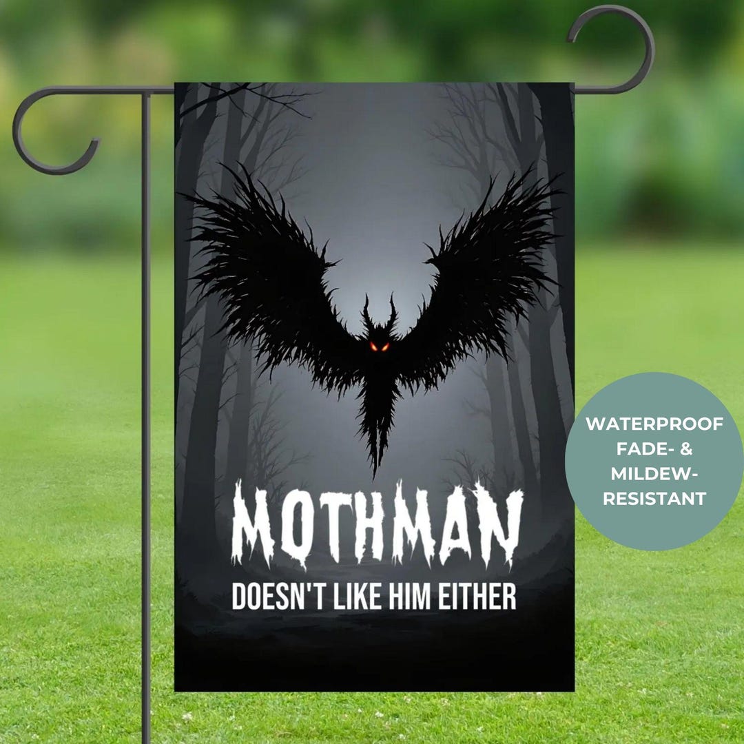 Anti Trump Mothman Flag, Anti Facism Yard Banner, West Virginia Cryptid ...