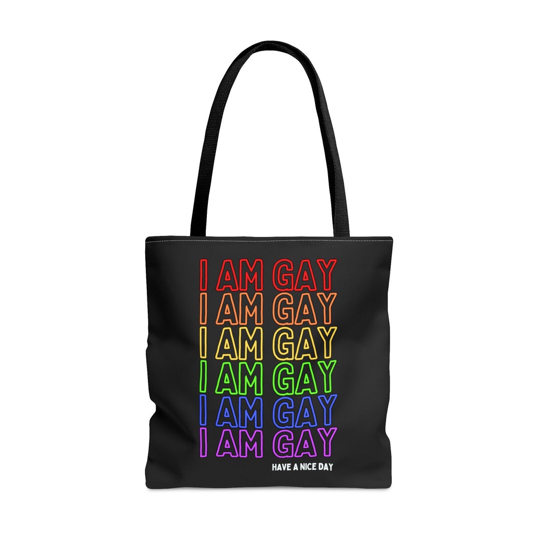 Gay LGBTQ Pride Tote Bag Funny Rainbow LGBTQ Flag Bag Trendy Queer ...