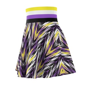 Nonbinary Pride Flag Skater Skirt; Subtle Enby Pride Outfit; Non Binary ...