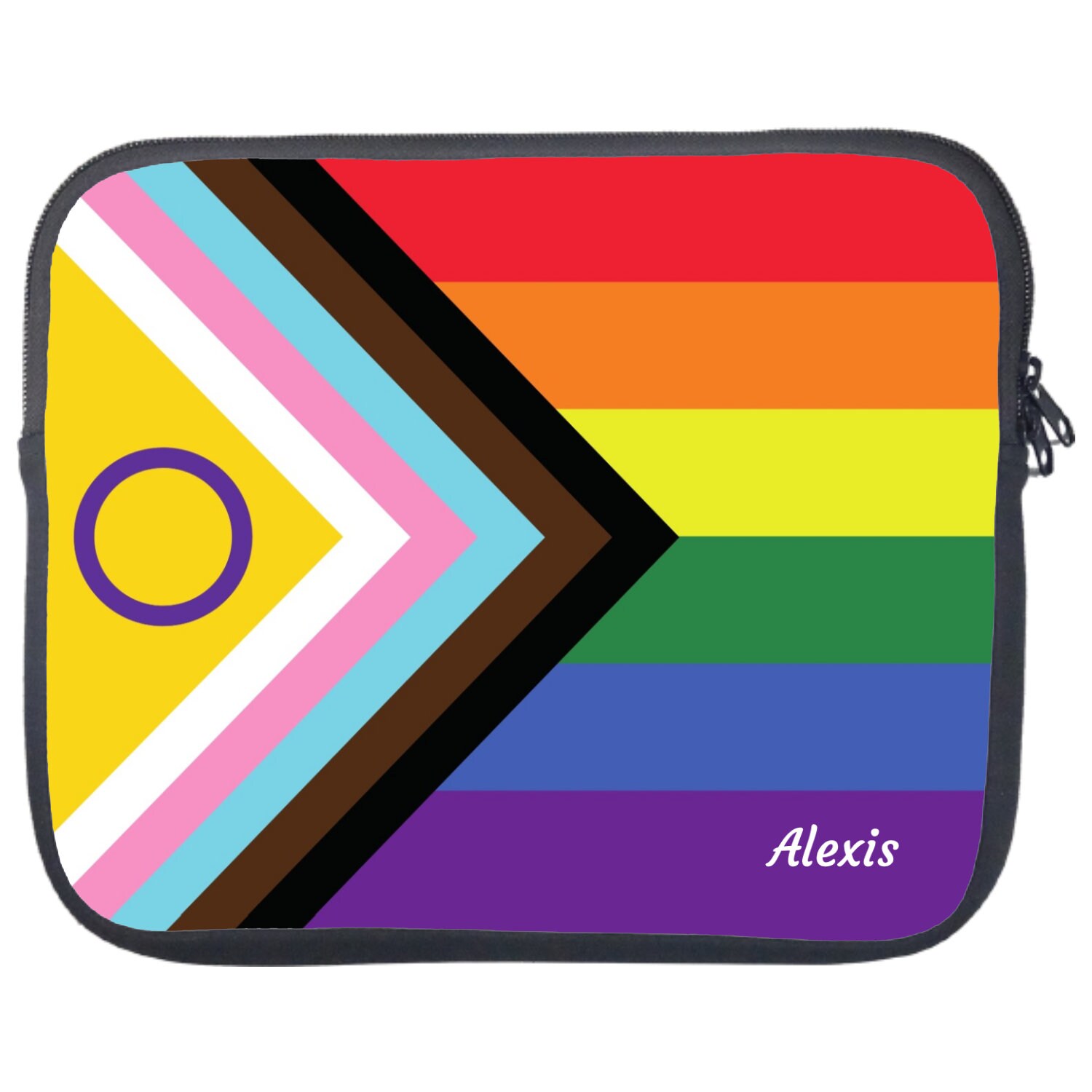 Custom Progress Pride Flag Laptop Sleeve Personalized Name - Etsy