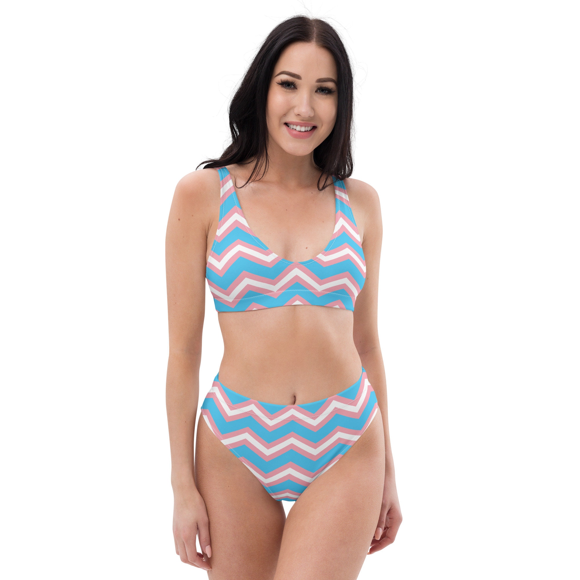 Transgender Swimwear Transgender Mtf Bikini Trans Pride Flag Etsy
