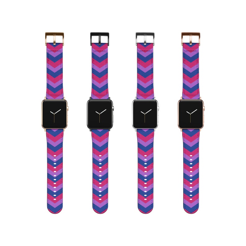 Subtle Bi Pride Watch Band for Apple Iwatch, Bisexual Strap, Discreet ...