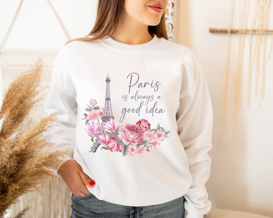 Eiffel Tower Paris Sweatshirt, France Girls Trip Weekend Sweater ...