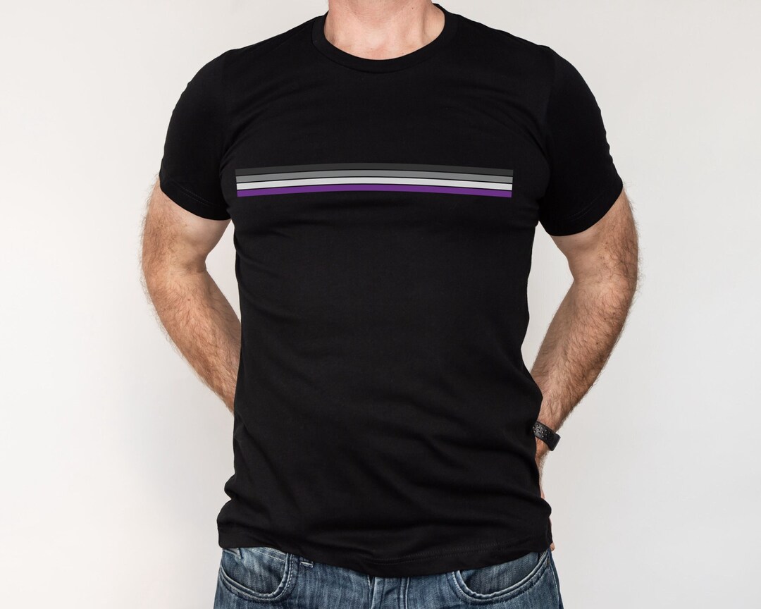 Asexual Flag Shirt Subtle Ace Pride Tshirt Minimalist Pride Outfit ...