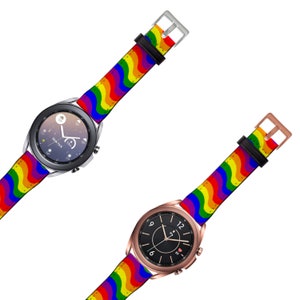 Pride Watch Band for Samsung Galaxy Smartwatch; Rainbow Lgbtq Watch ...