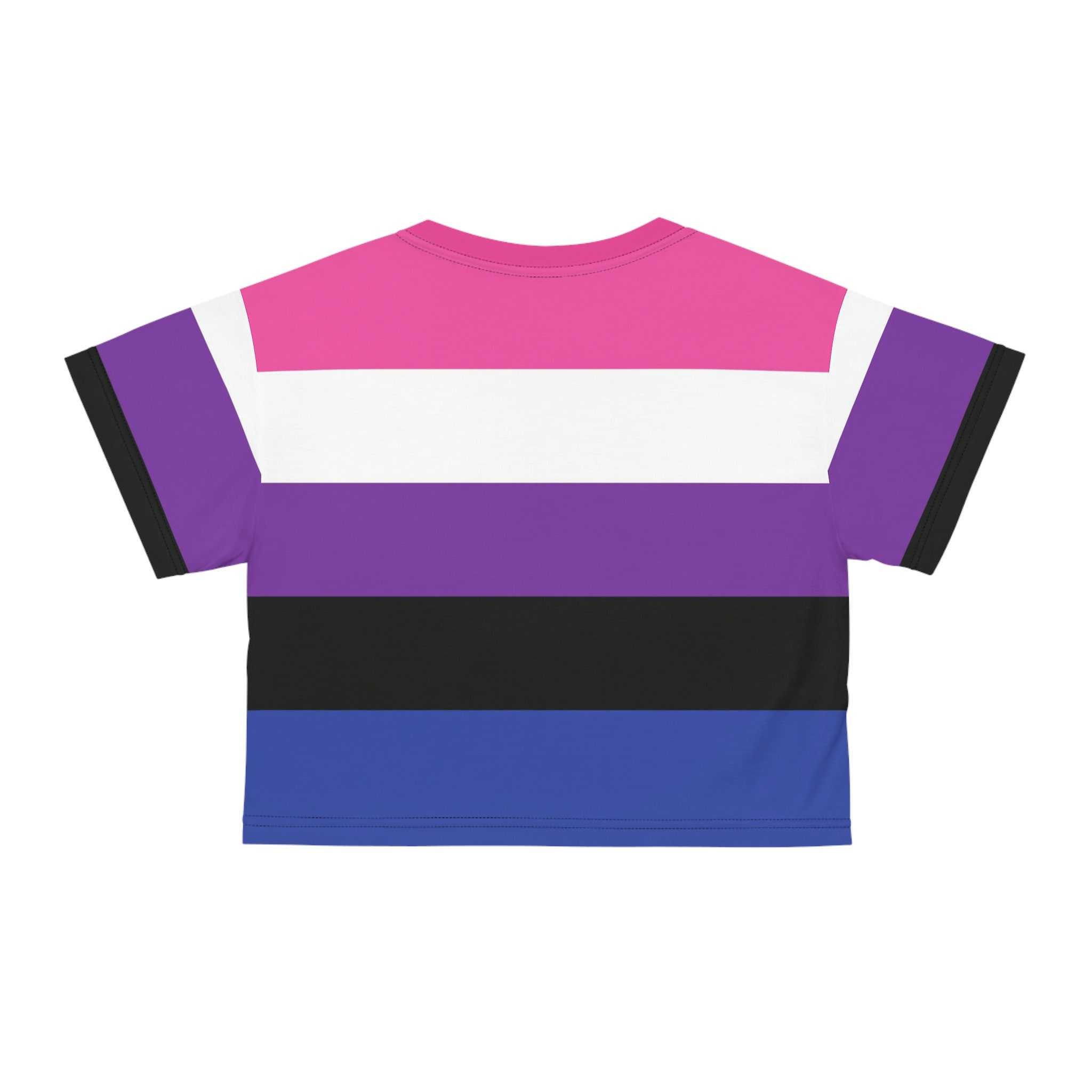 Genderfluid Pride Crop Top, Gender Fluid Flag Cropped Shirt, Pride ...