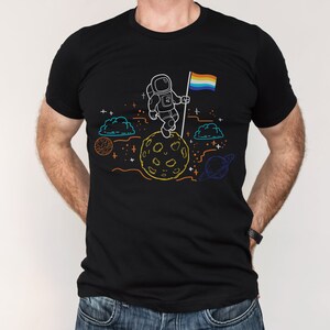 Aroace Shirt; Aromantic Asexual Pride Tshirt; Space Astronaut Holding ...