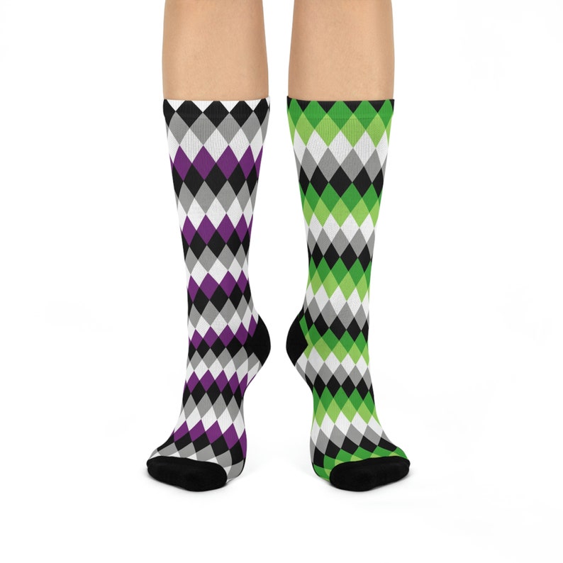 Aroace Socks, Aromantic Asexual Pride Socks, Discreet LGBTQ Pride ...