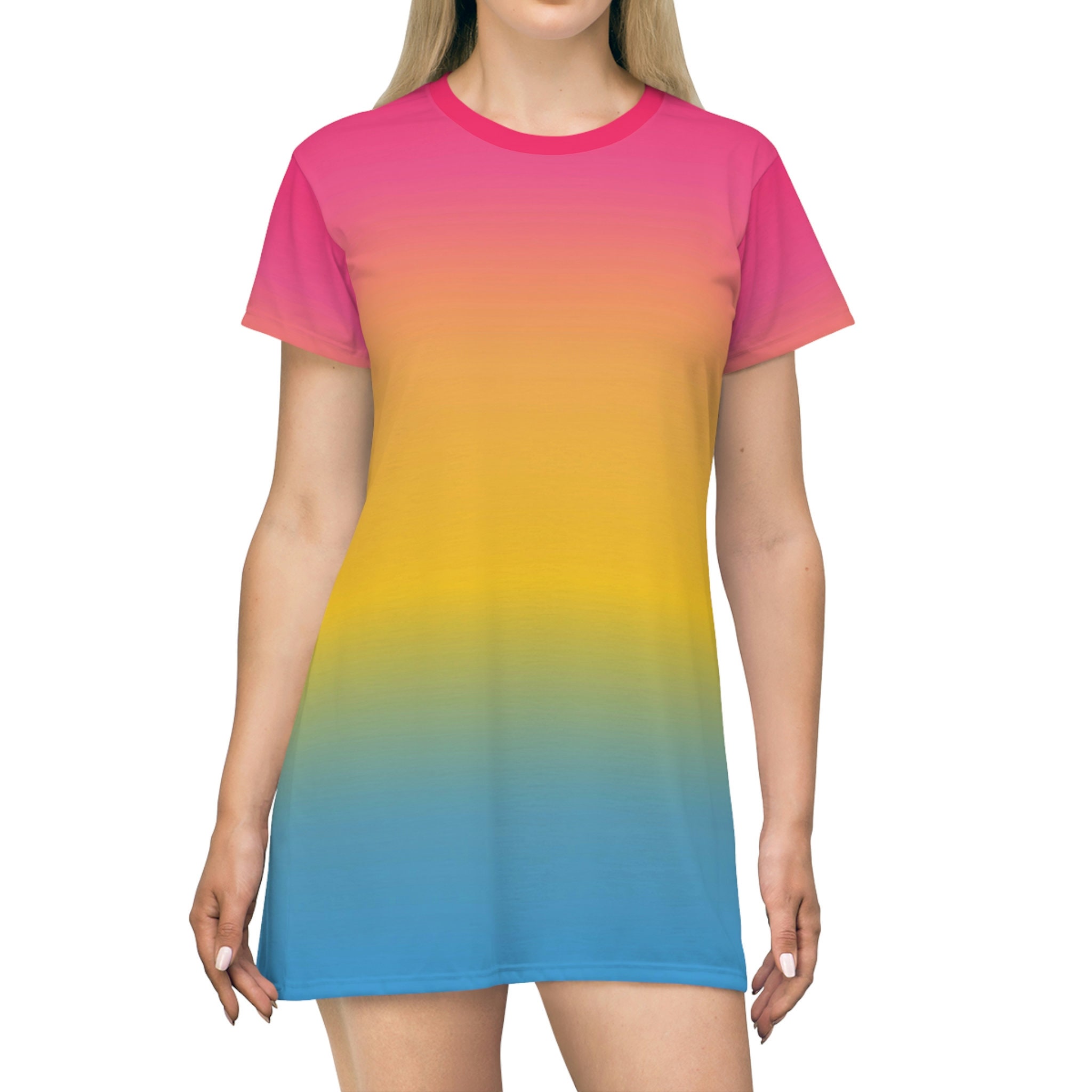 Pansexual T-shirt Dress Subtle Pan Pride Sleep Shirt Angel - Etsy