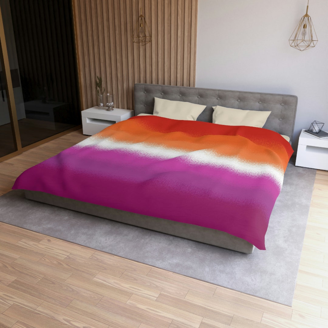 Lesbian Pride Flag Duvet Cover WLW Pride Microfiber Duvet Cover for ...