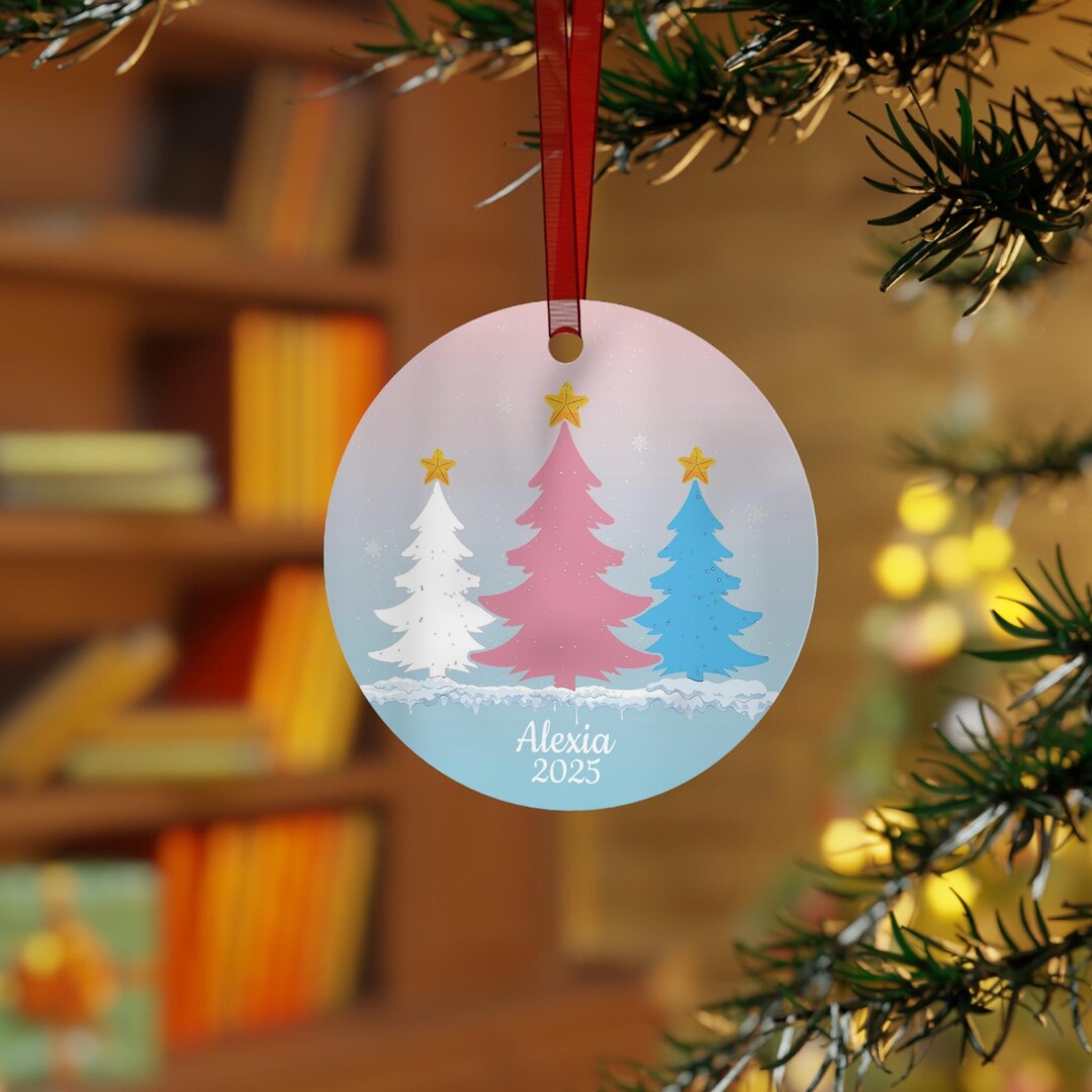 Personalized Transgender Christmas Ornament, Custom Name Trans Pride ...