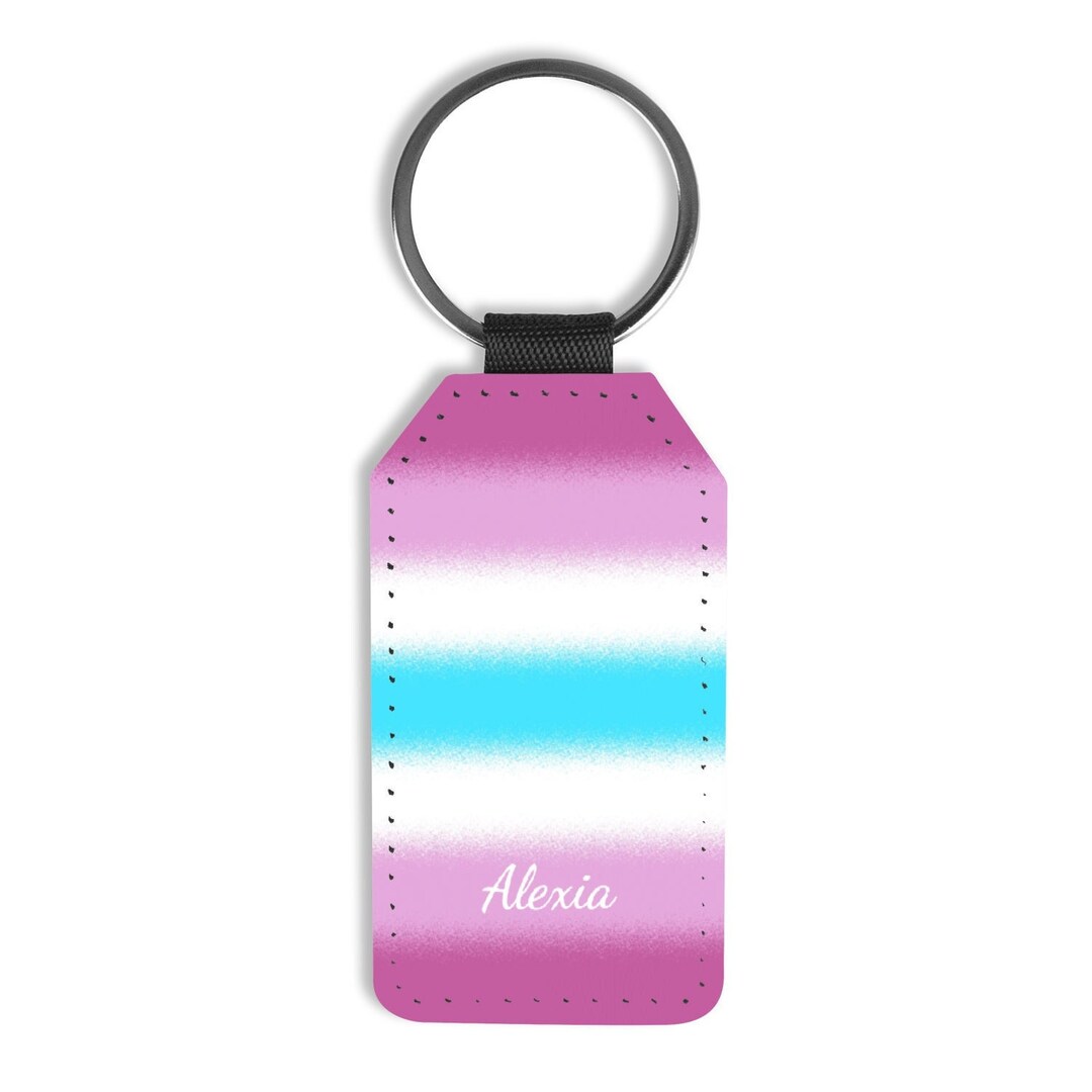 Personalized Femboy Keychain Custom Name Femboy Pride Flag Keyring ...