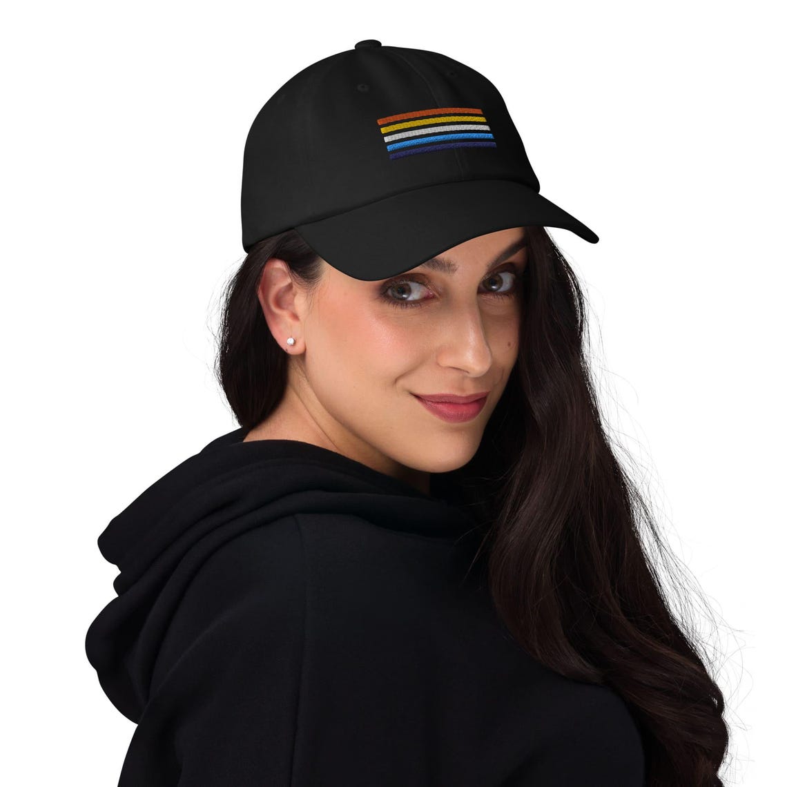 Embroidered Aroace Flag Hat, Subtle Aromantic Asecual Pride Embroidery ...