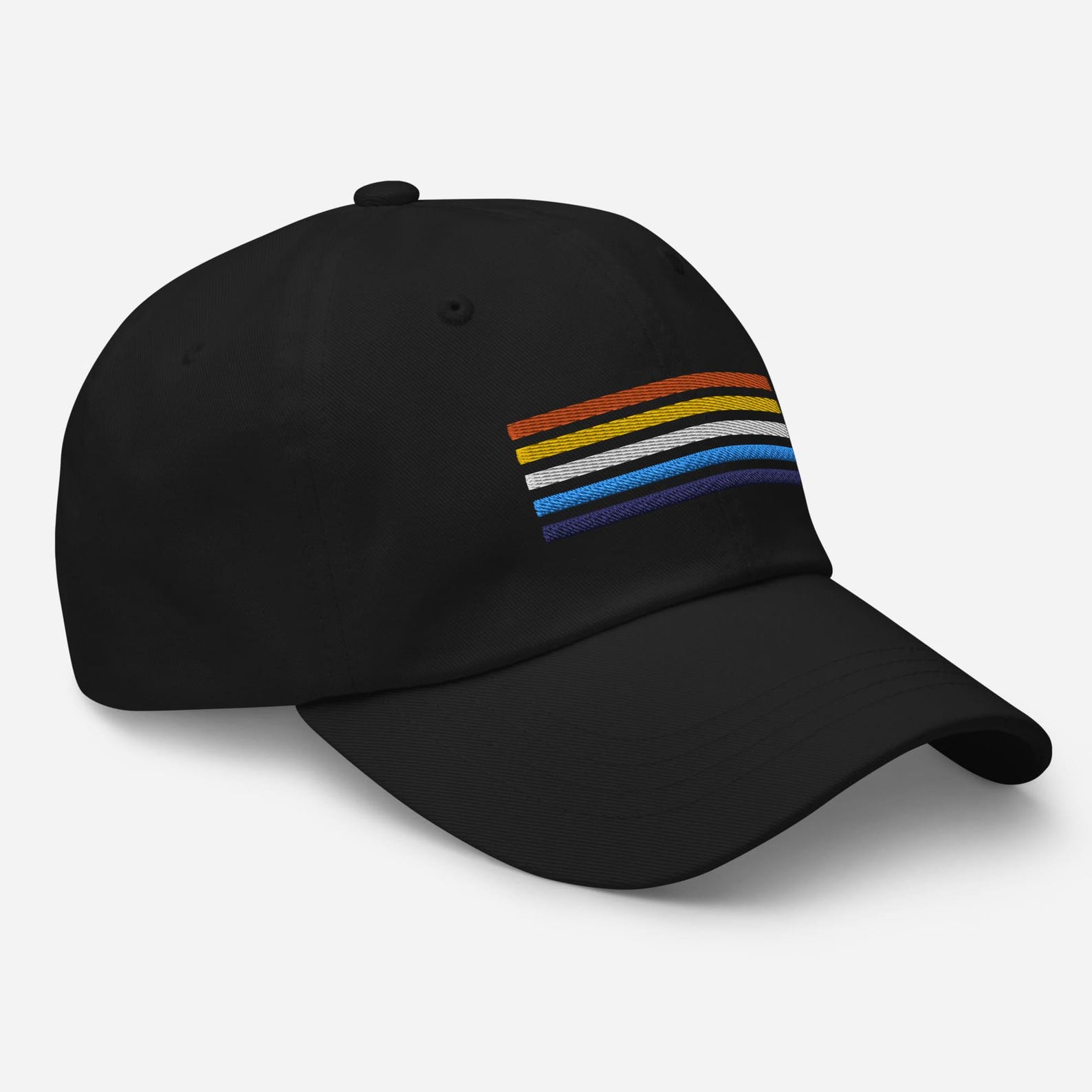 Embroidered Aroace Flag Hat, Subtle Aromantic Asecual Pride Embroidery ...