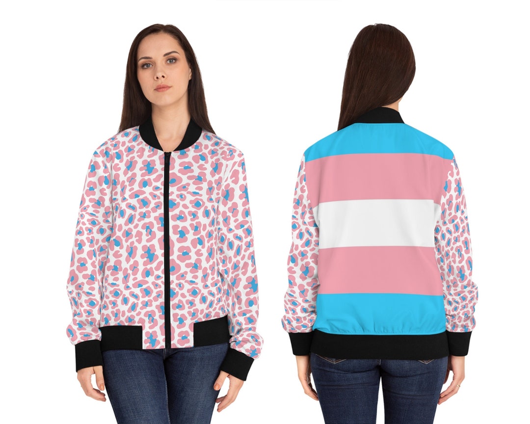 Trans Pride Lightweight Jacket Trendy Transgender Flag Summer Jacket ...