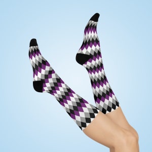 Asexual Socks, Subtle Ace Pride Socks, Discreet Demisexual Pride Outfit ...