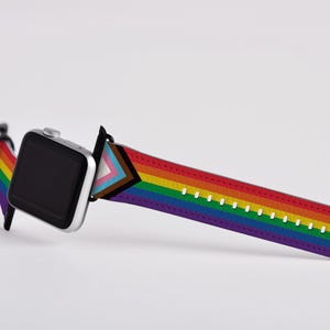 Progress Pride Flag Watch Band for Apple Iwatch; Gay Pride Watch Strap ...