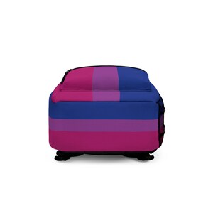 Bisexual Backpack; Bi Flag Traveling Bag; Bi Pride Laptop Bag; LGBTQ ...