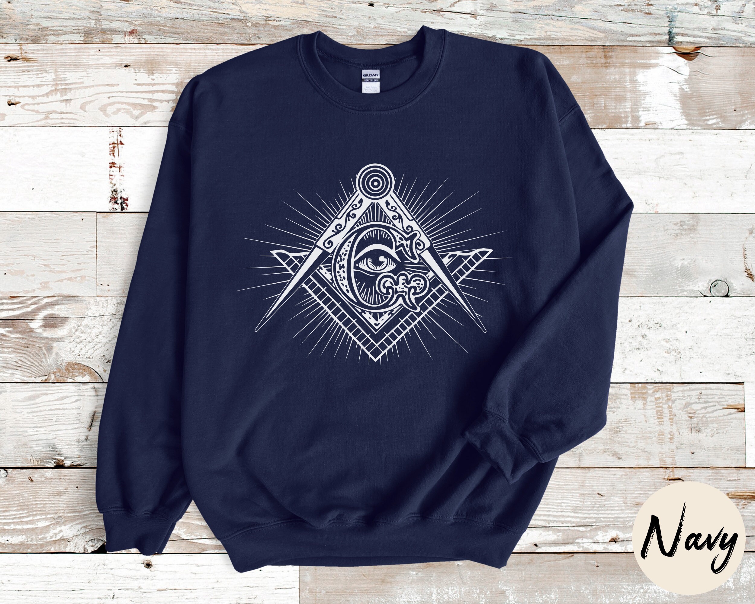 Masonic Sweatshirt Freemason Sweater All Seeing Eye Shirt - Etsy