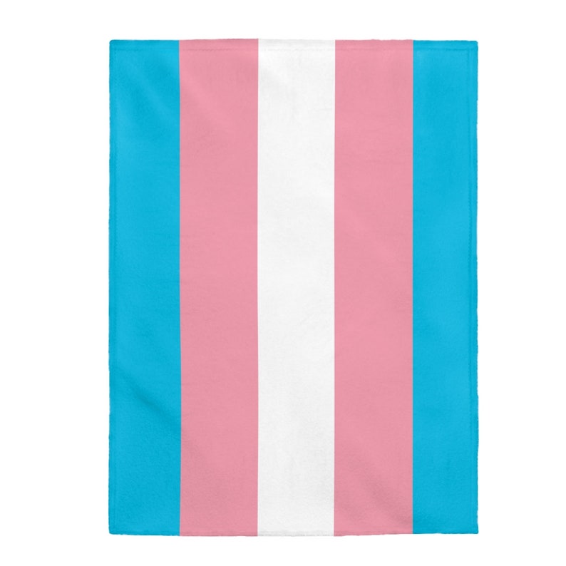 Transgender Blanket, Trans Pride Flag Fleece Blanket, LGBTQ Plush ...
