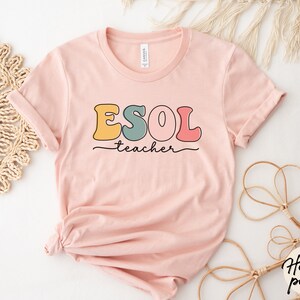 ESOL Teacher Shirt, English Language Learning Coach T-shirt, Billingual ...
