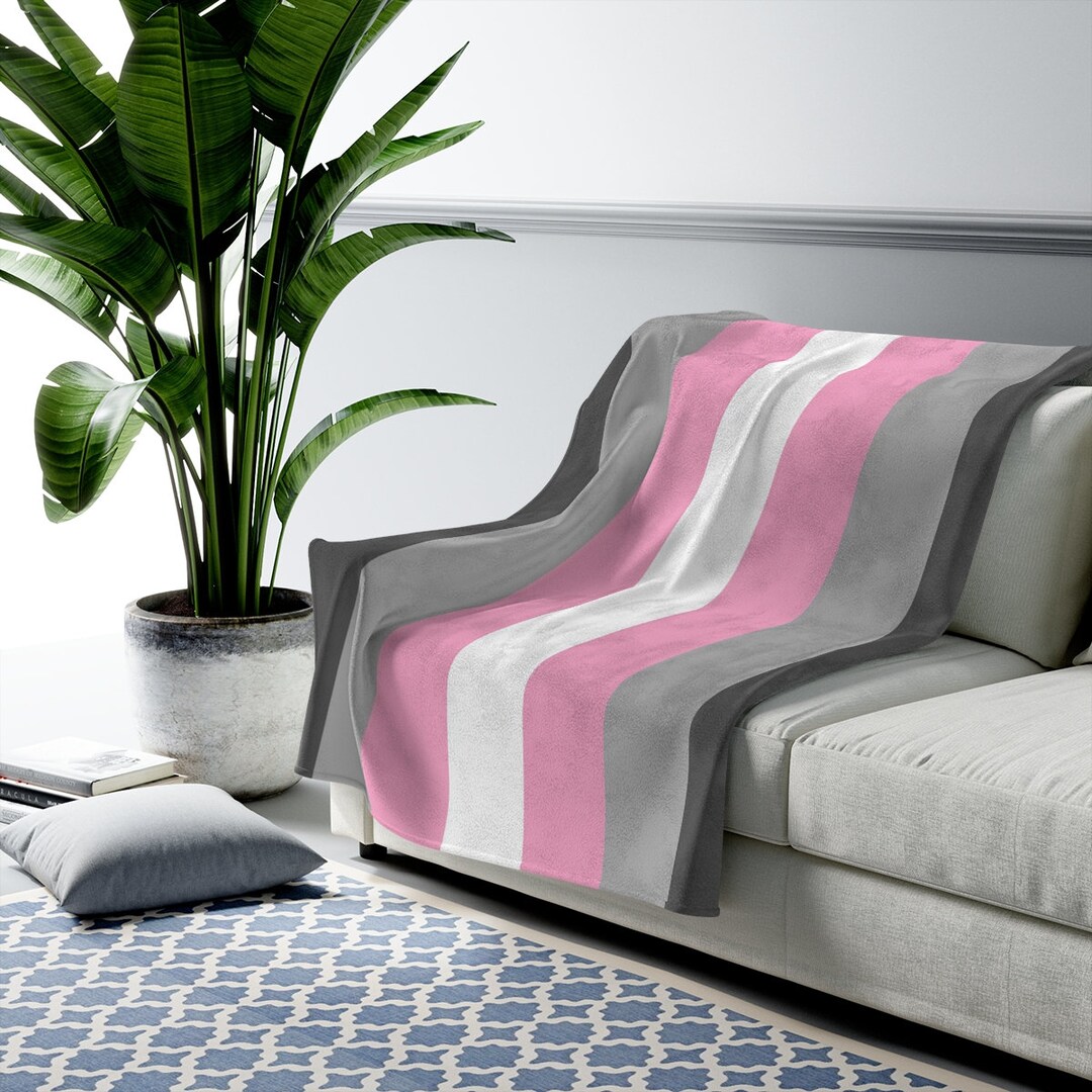 Demigirl Blanket, Demigirl Pride Flag Fleece Blanket, LGBTQ Demiwoman ...