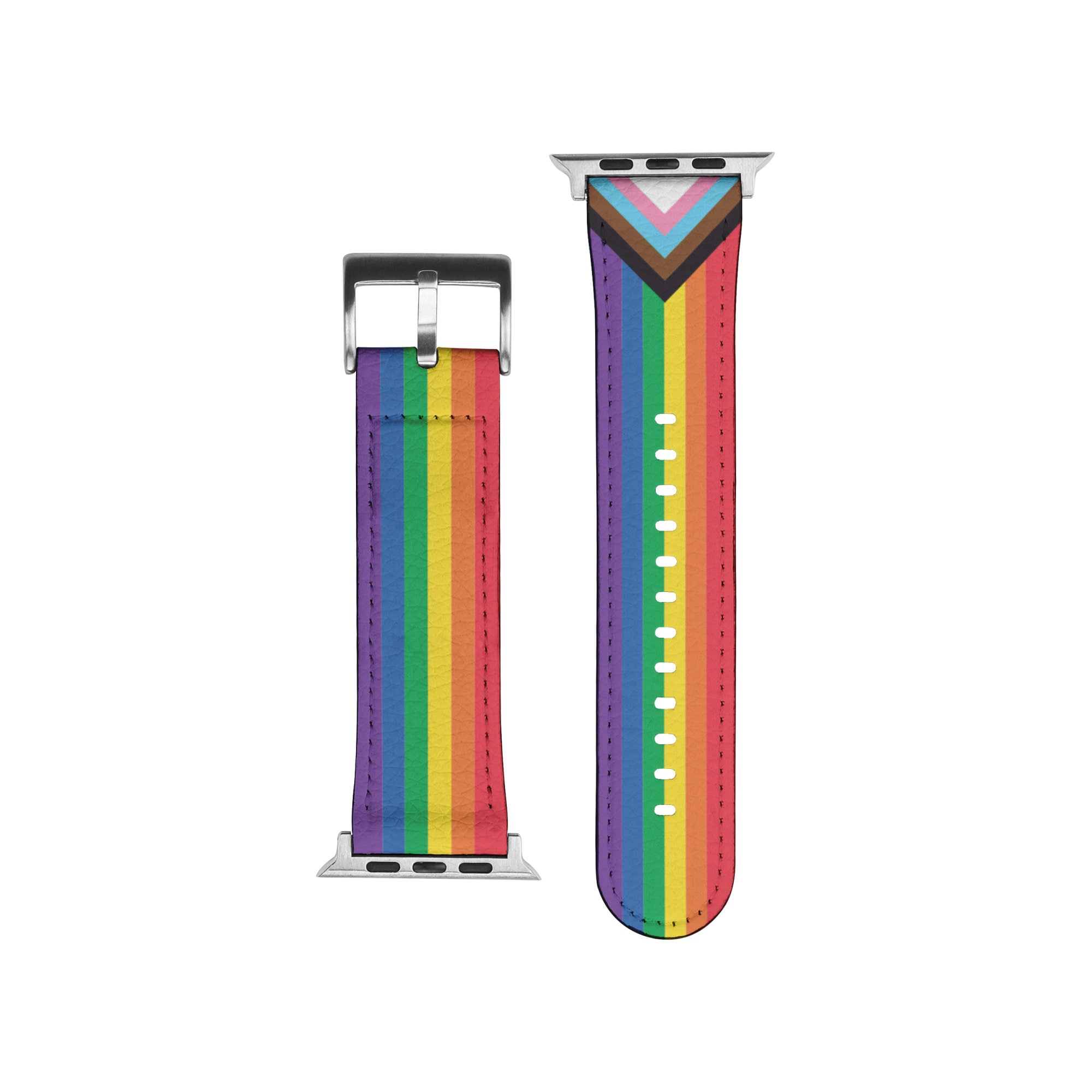 Progress Pride Flag Watch Band for Apple Iwatch; Gay Pride Watch Strap ...
