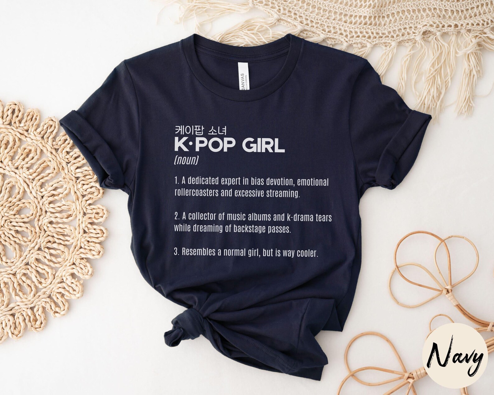 Funny K-pop Girl Shirt, Kpop Dictionary Definition Tshirt, Sarcastic ...