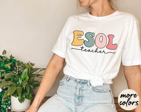 ESOL Teacher Shirt English Language Learning Coach T Shirt - Etsy