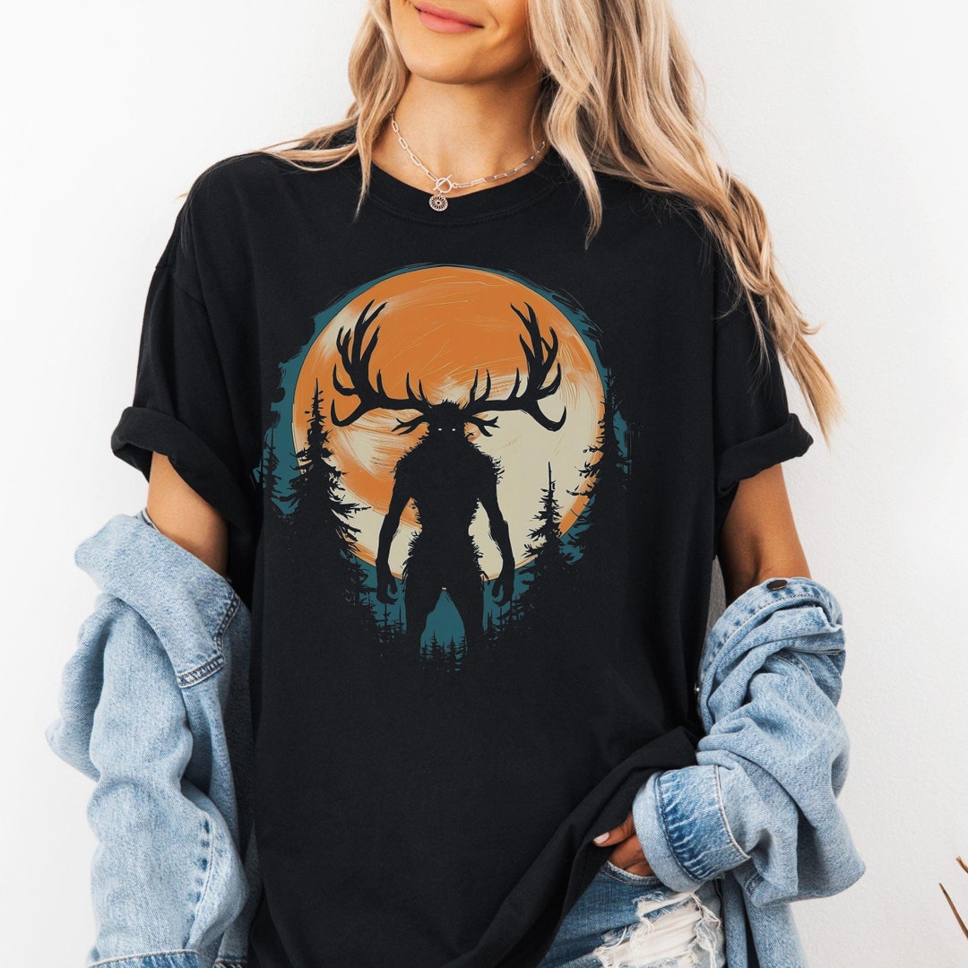 Wendigo Cryptid Comfort Colors Shirt, Urban Legend Cryptozoology T ...
