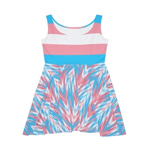 MTF Transgender Dress; Trans Flag Pride Outfit; Cute LGBTQ Mini Skater ...