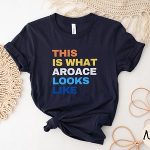 Aroace Shirt This is What Aroace Looks Like Tshirt Minimalist Aroace ...