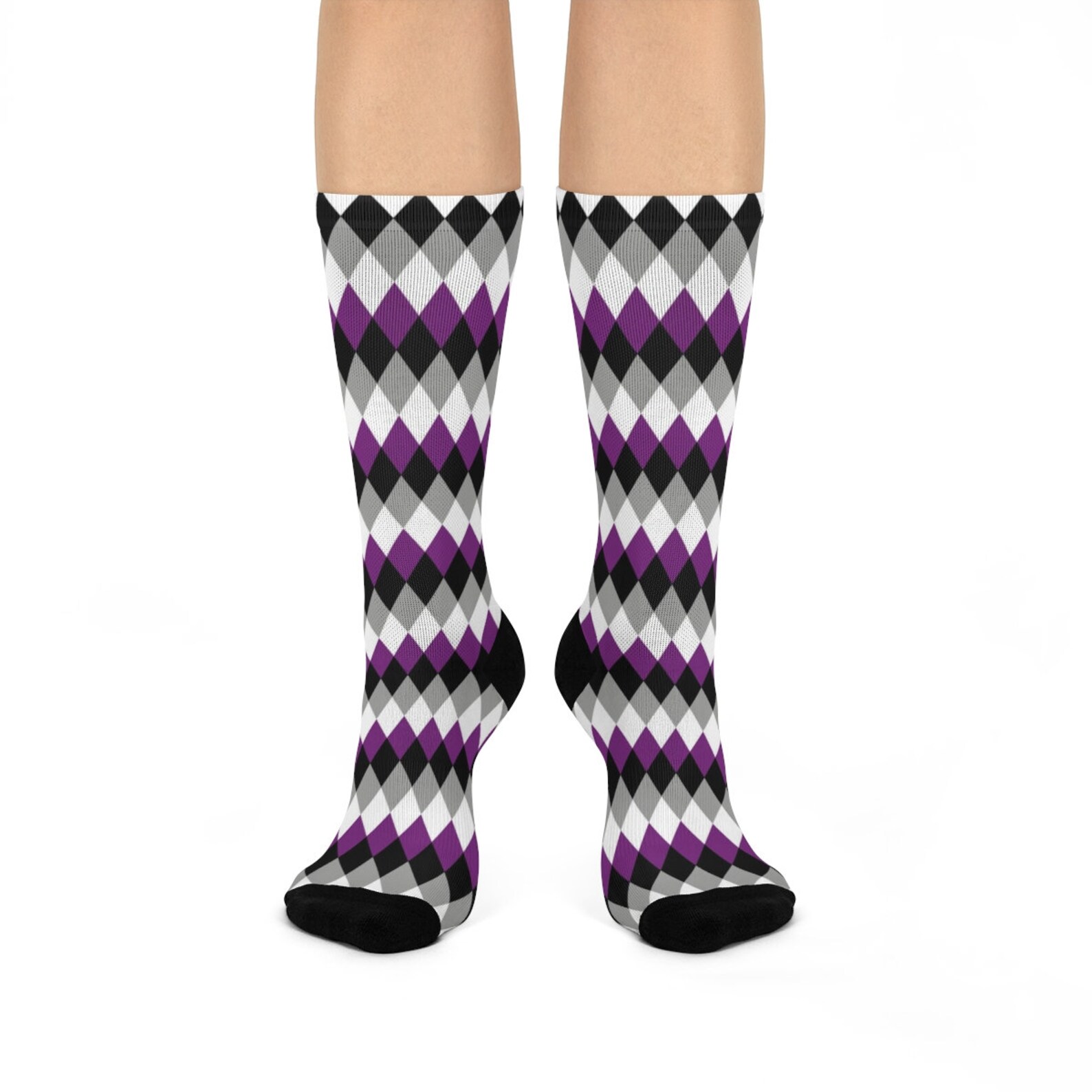 Asexual Socks, Subtle Ace Pride Socks, Discreet Demisexual Pride Outfit ...