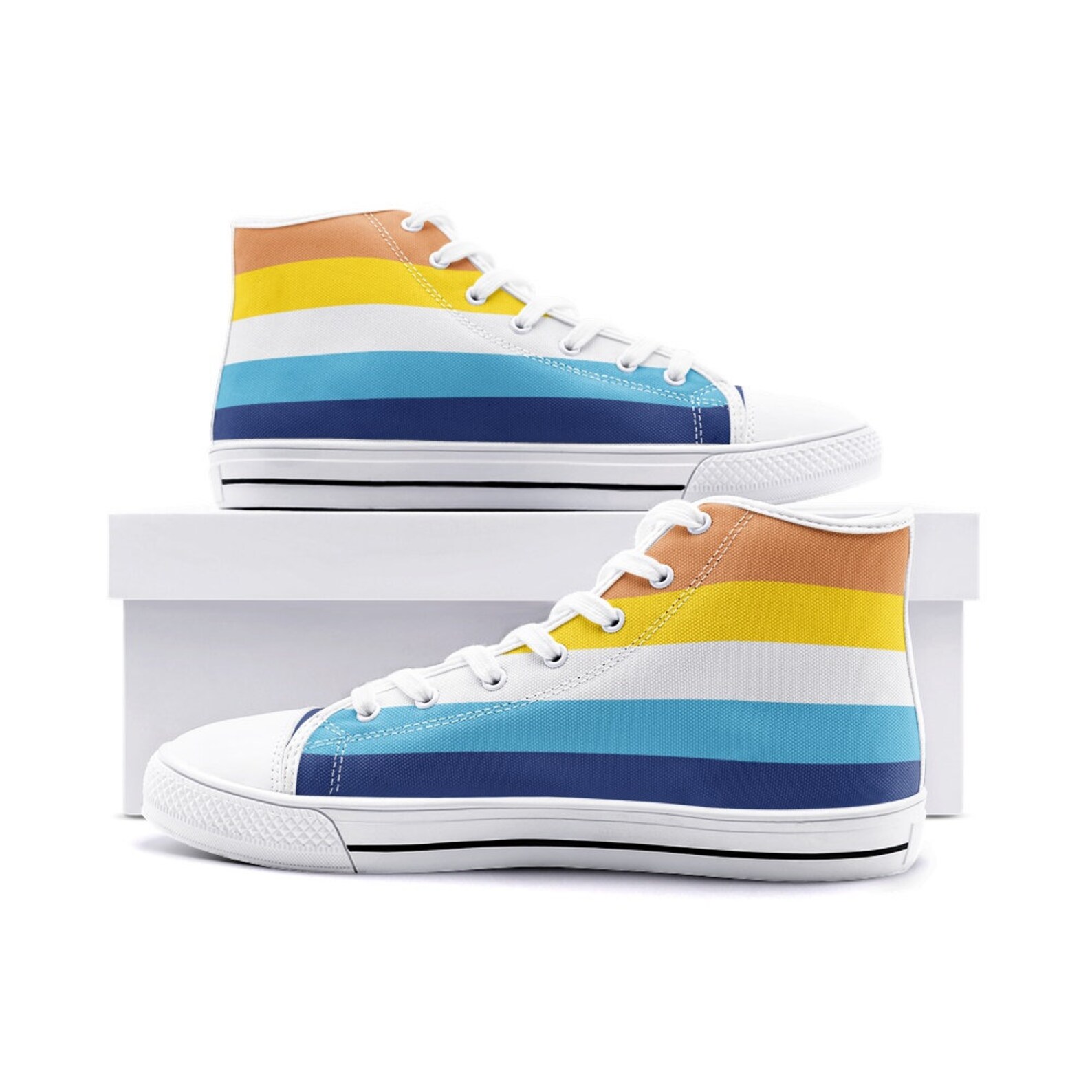 Aroace Shoes Aro Ace Pride High Top Canvas Sneakers LGBTQ - Etsy
