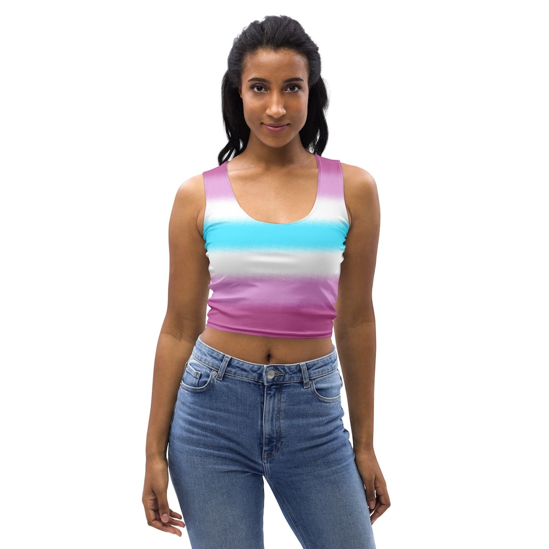 Femboy Crop Top; Femboy Sprayed Flag Cropped Shirt; Femboy Pride Outfit ...