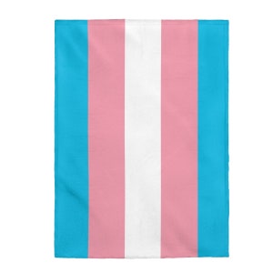 Transgender Blanket, Trans Pride Flag Fleece Blanket, LGBTQ Plush ...