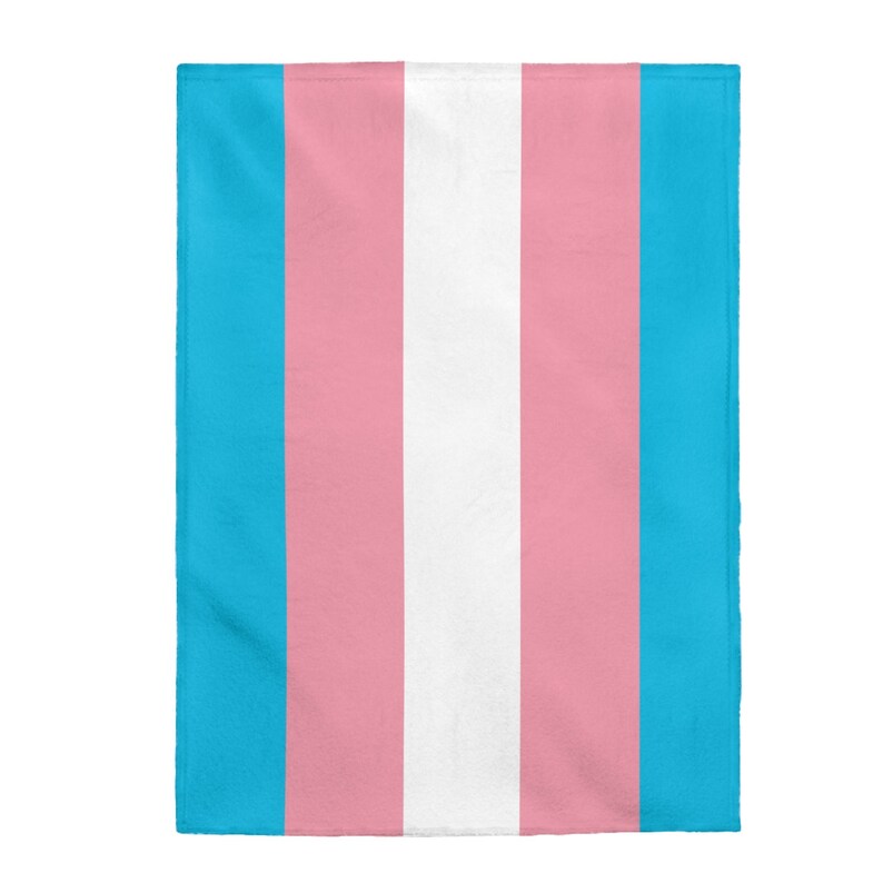 Transgender Blanket Trans Pride Flag Fleece Blanket LGBTQ - Etsy