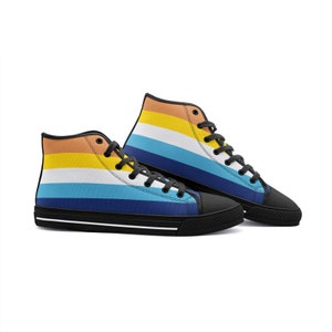 Aroace Shoes Aro Ace Pride High Top Canvas Sneakers LGBTQ - Etsy