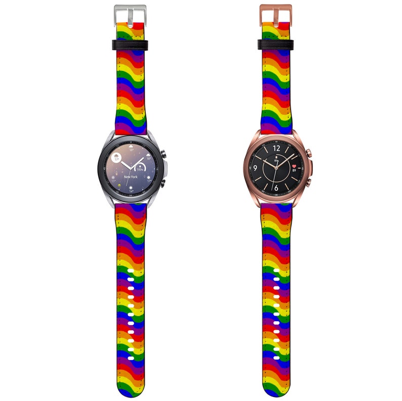 Pride Watch Band for Samsung Galaxy Smartwatch; Rainbow Lgbtq Watch ...