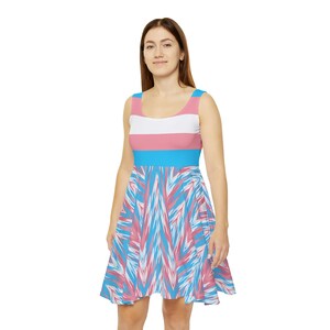 MTF Transgender Dress; Trans Flag Pride Outfit; Cute LGBTQ Mini Skater ...