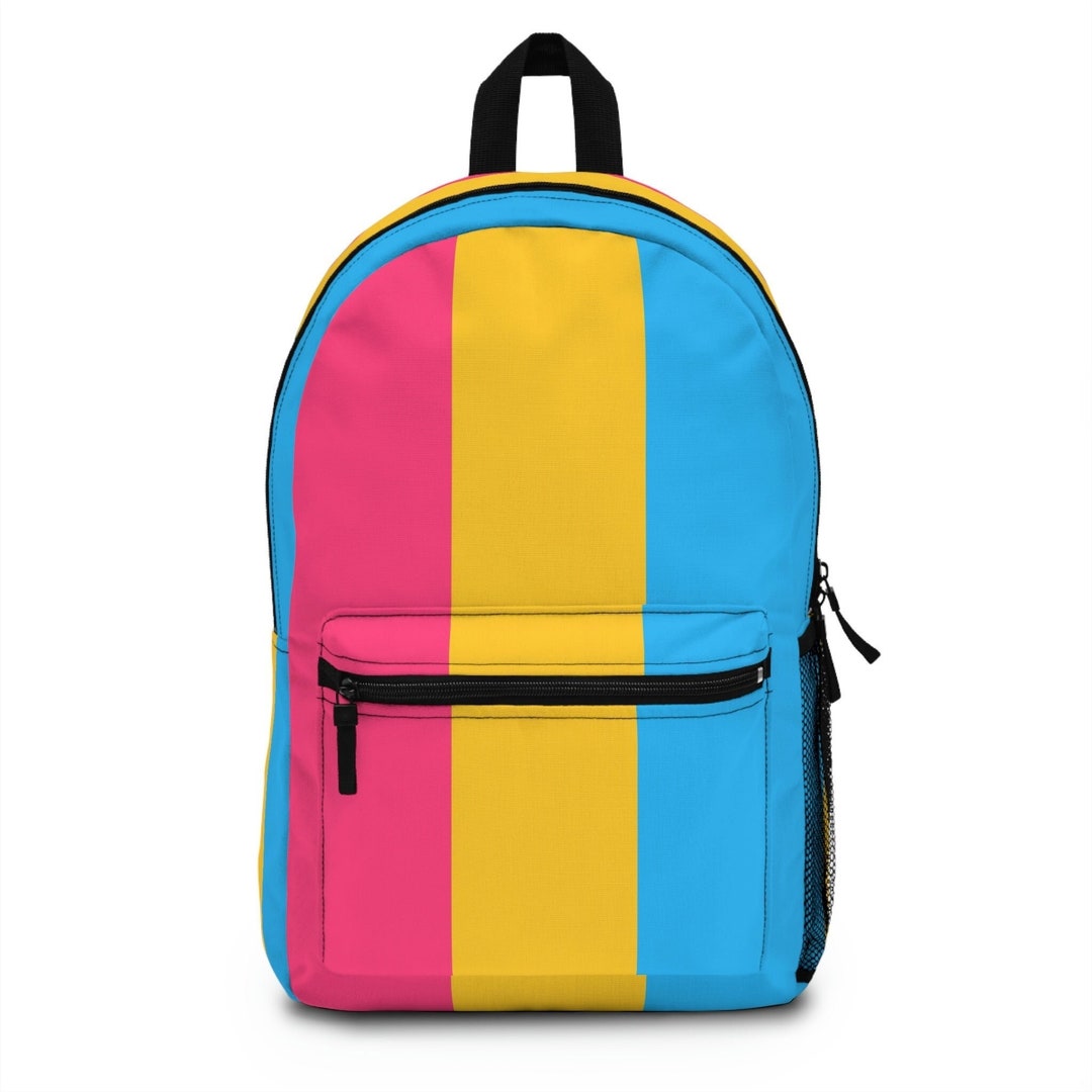 Pansexual Backpack; Pan Flag Traveling Bag; Pan Pride Laptop Bag; LGBTQ ...