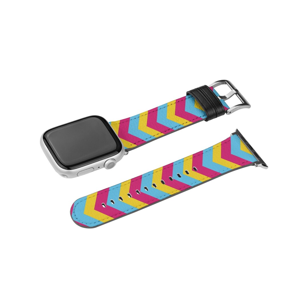 Pansexual Watch Band for Apple Iwatch, Subtle Pan Pride Strap, Discreet ...