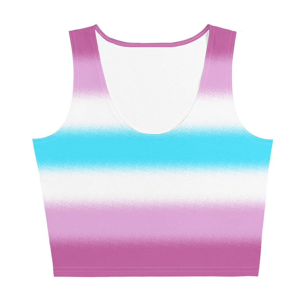 Femboy Crop Top Femboy Sprayed Flag Cropped Shirt Femboy - Etsy