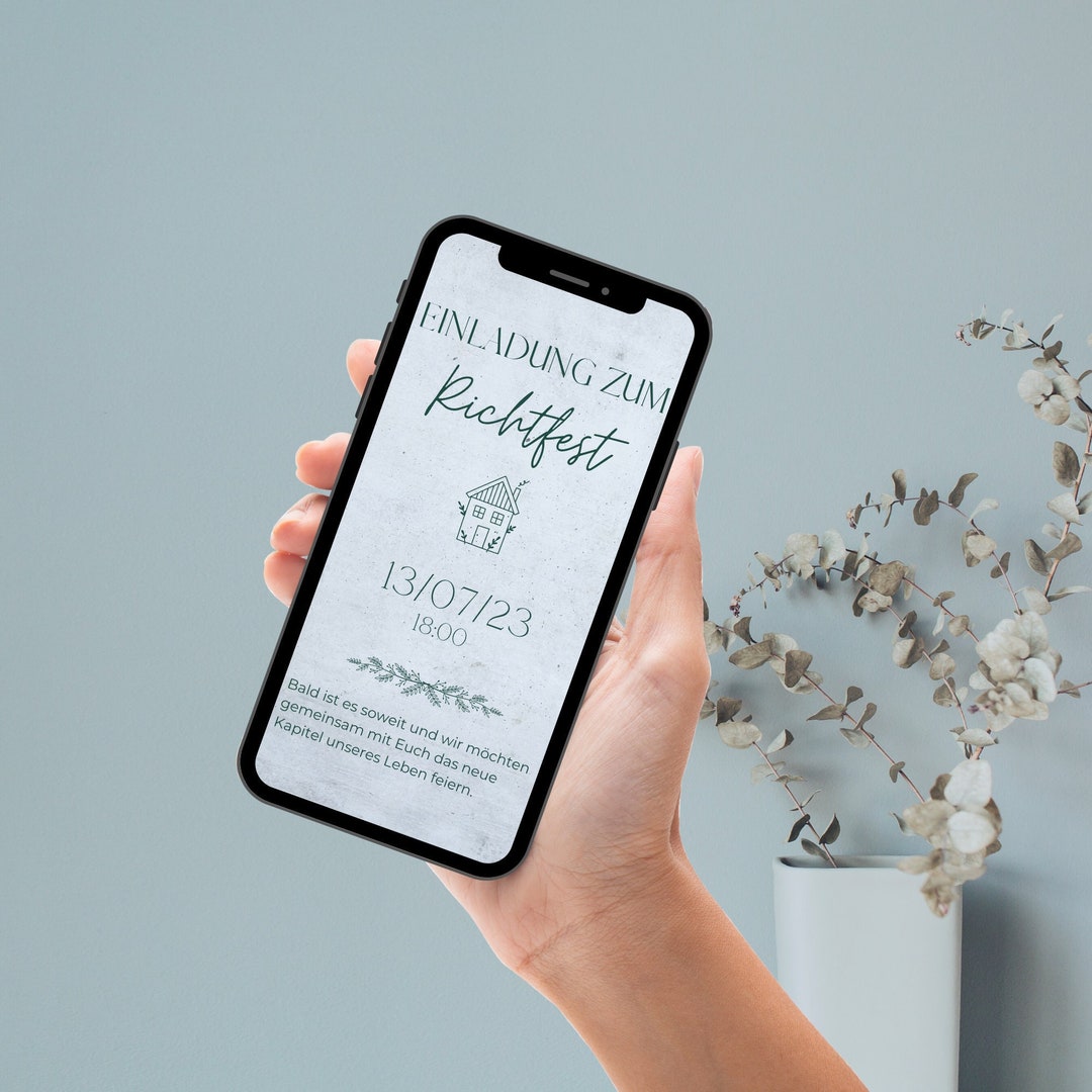 Digital Card Topping-out Ceremony - Invitation - Inauguration - E-card ...