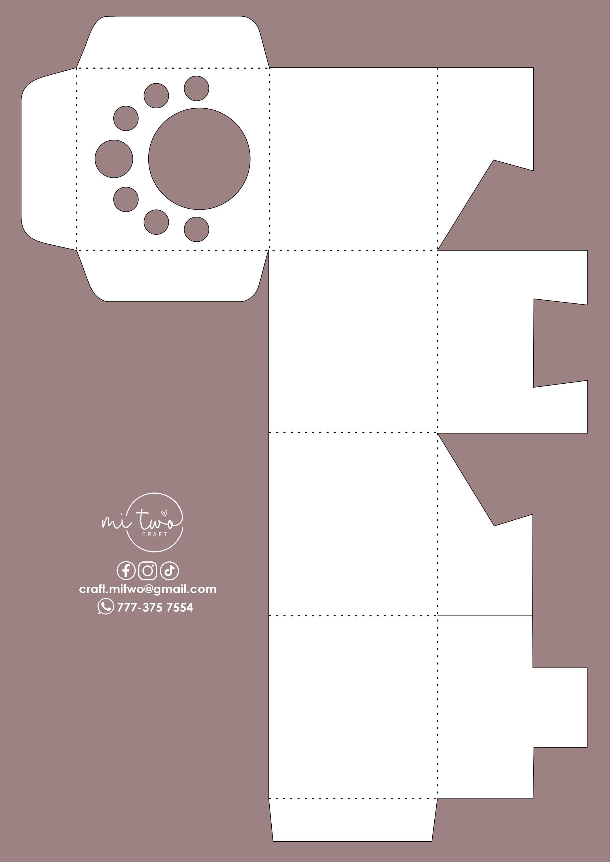 Box Template for Bubbles and Crayons Box Template Psd/svg/dxf/pdf - Etsy